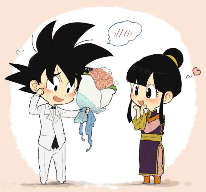 Imágenes de Goku y Milk Bonitas | ¡Qué viva el mor Sayayín!