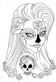 Imágenes de Catrinas Bonitas | Para Colorear | Wallpapers 2020