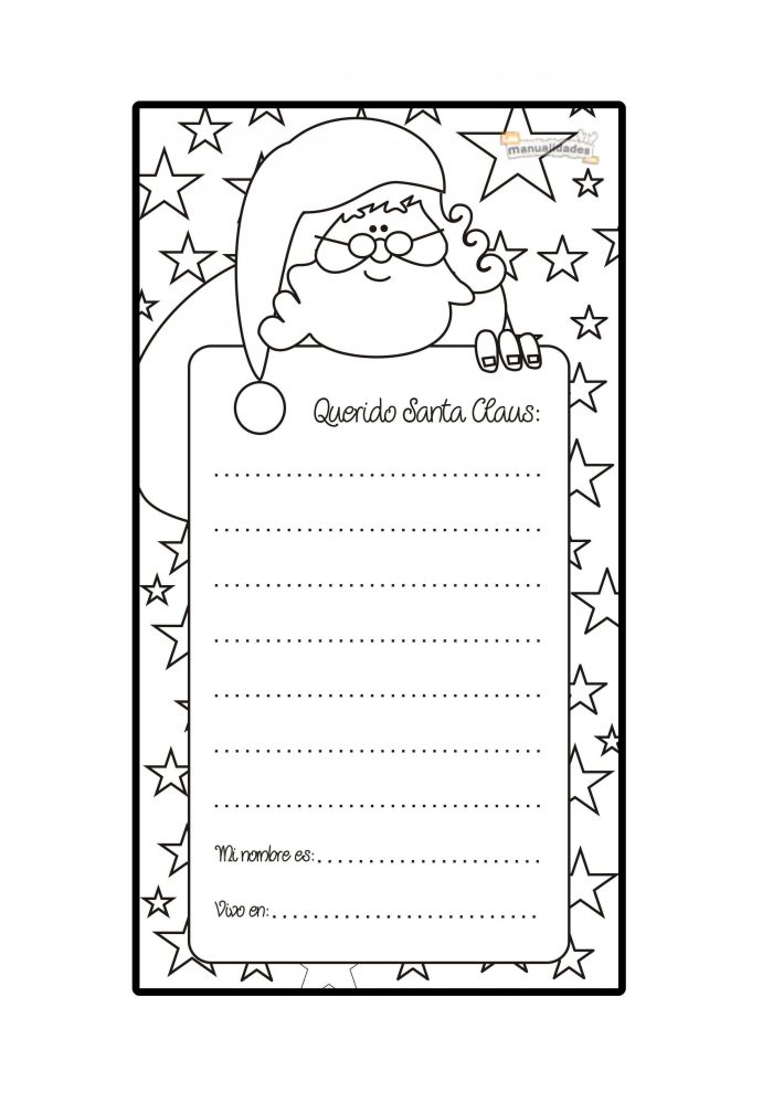 Cartas para Santa Claus | Las mejores Plantillas para Imprimir