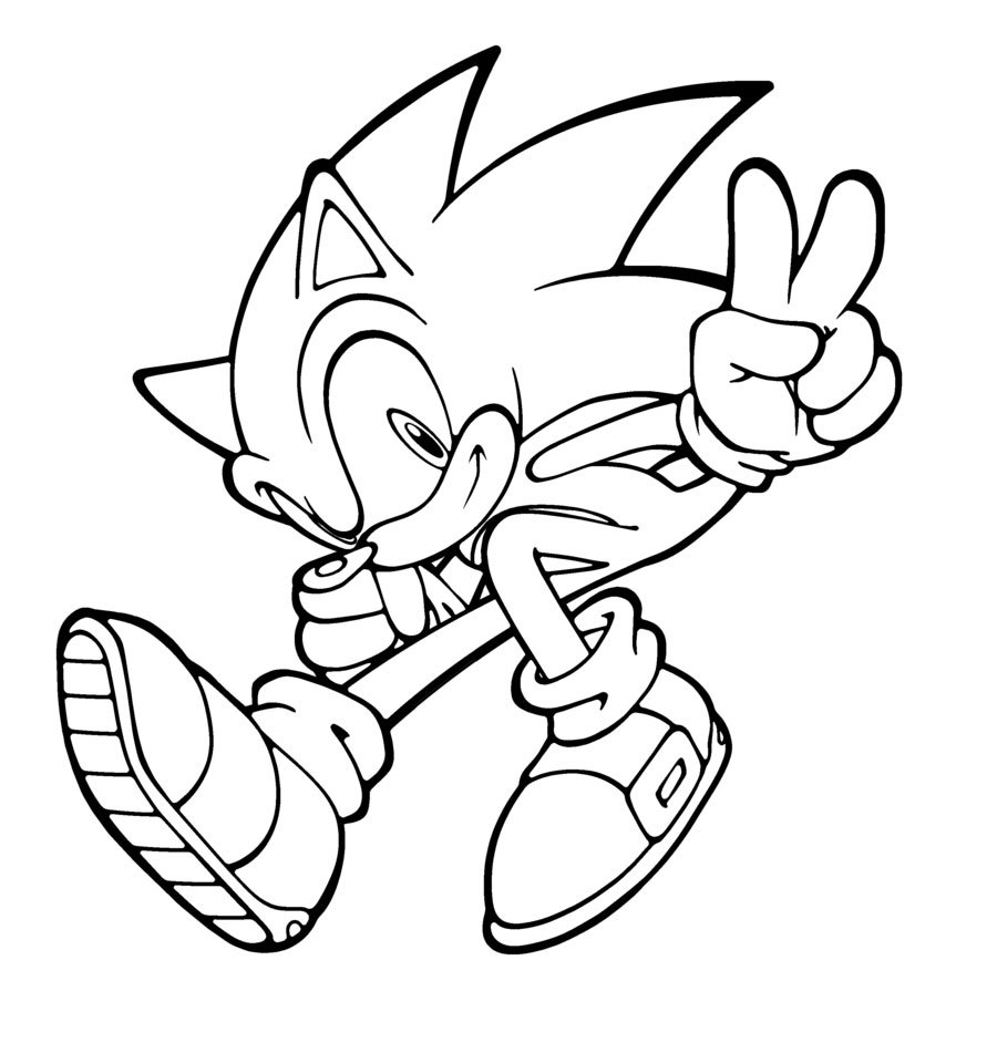 Imágenes de Sonic para Colorear | Dibujar e Imprimir